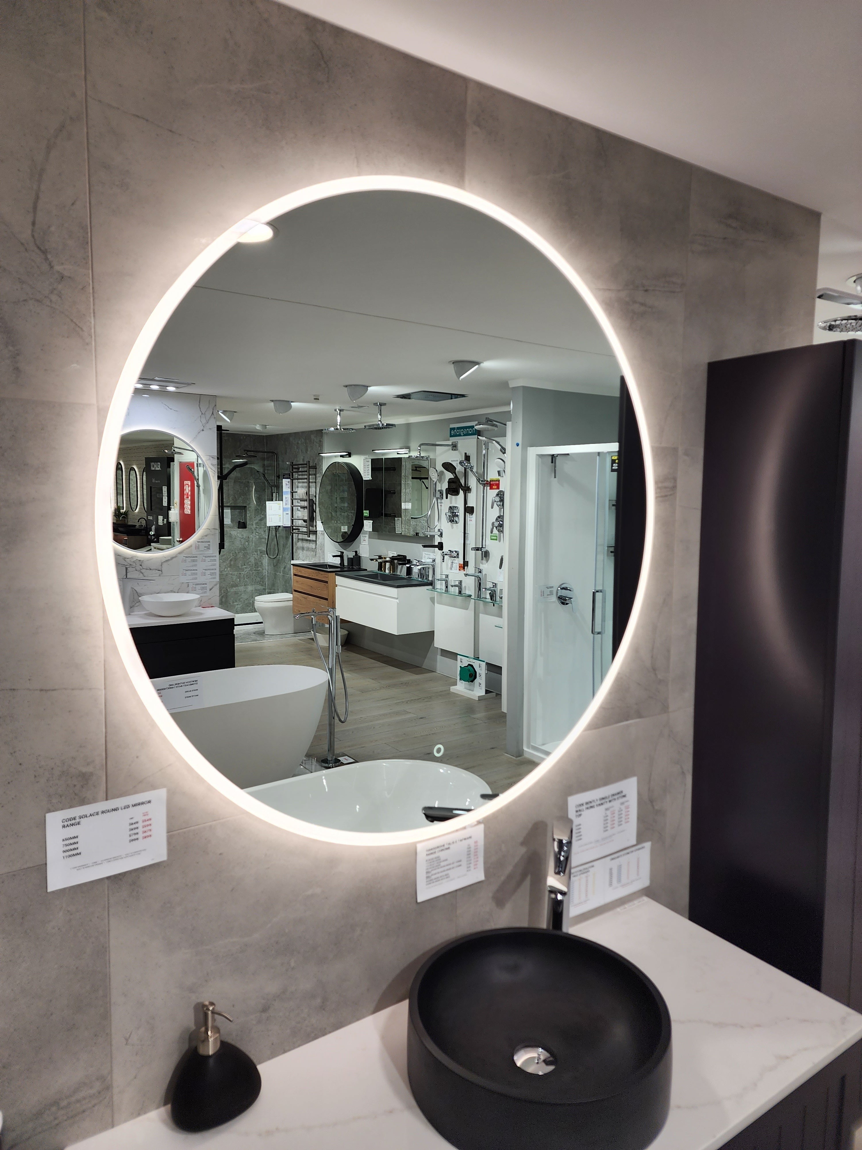 SOLACE ROUND LED MIRROR - 4 SIZES